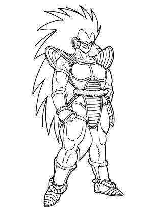 無料の印刷可能な ドラゴンボールZ 塗り絵とぬりえの大人と子供向け Lystok