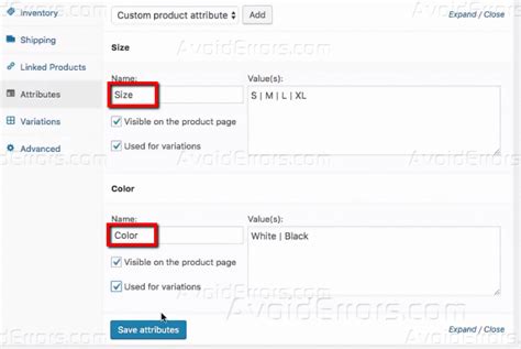 How To Create A Variable Product Woo Commerce Avoiderrors