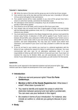 Property Law Case Notes Property LAWS Case Notes Block 3 9