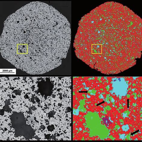 Segmentation Of The Phases In A Sem Image A Original Mosaic Image B Download Scientific