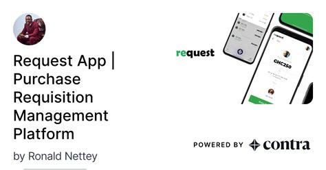 Request App Purchase Requisition Management Platform By Ronald Nettey