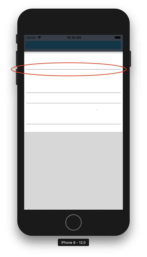 Ios Uitableview Nested In Uicollectionviewcell With No Margins Stack Overflow