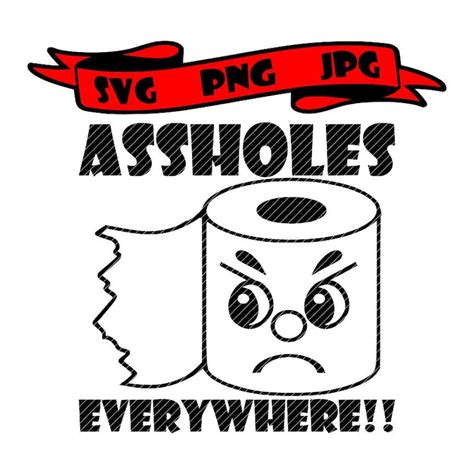 Funny Asshole Clipart Etsy