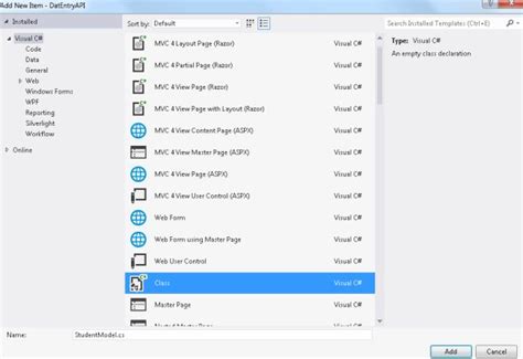 Create A Simple Data Entry Form In Web Api