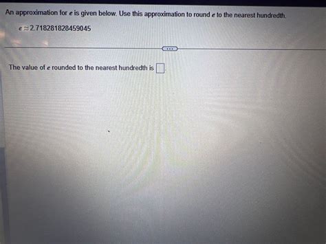 Answered An Approximation For E Is Given Below … Bartleby