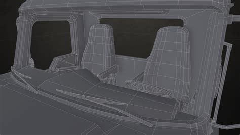 3d Classic Flatbed Truck Low Poly Turbosquid 2014724