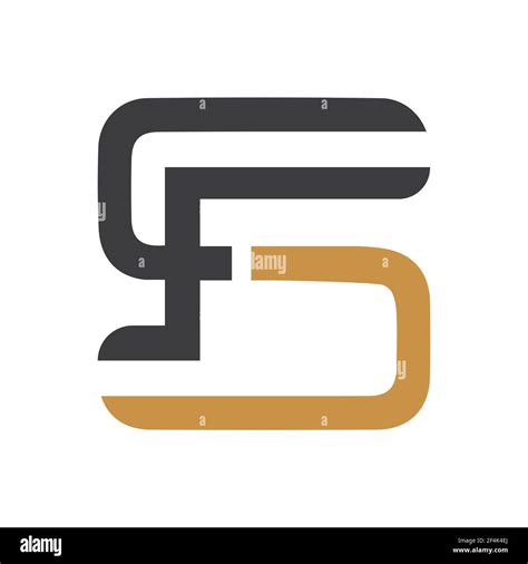 Initial Sf Letter Logo Vector Template Design Creative Abstract Letter