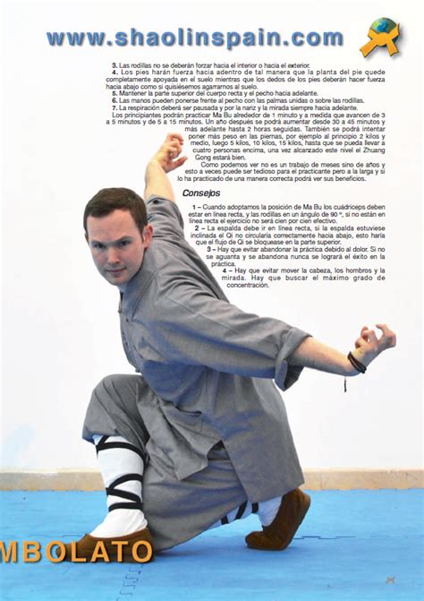 SHAOLIN KUNG FU MADRID Como practicar Ma Bu o posición de jinete