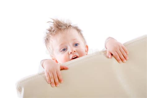 Baby Boy Playing Peek A Boo Stock Image Image Of Babies European