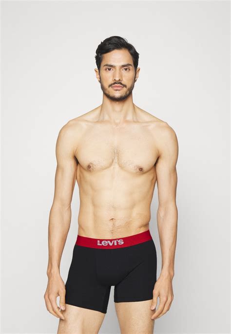 Levis® Men Solid Basic Boxer Brief Organic 2pack Culotte Blackrednegro Zalandoes