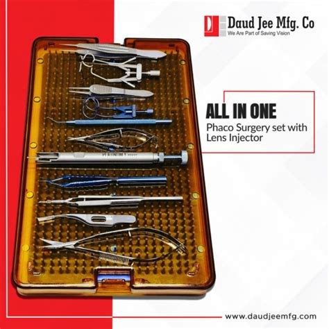 Phaco Surgery Set Ophthalmic Instruments Daud Jee Mfg Co