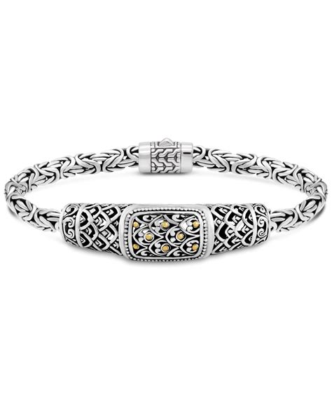 Devata Sterling Silver 925 And 18k Gold Devata Bali Filigree With