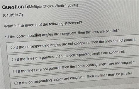 Solved Question 5 Multiple Choice Worth 1 Points 01 05 Mc What Is