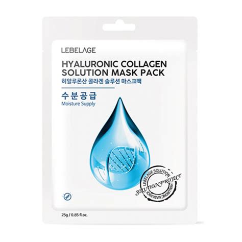 Lebelage Hyaluronic Collagen Solution Mask Pack, 10шт - Корейская ...