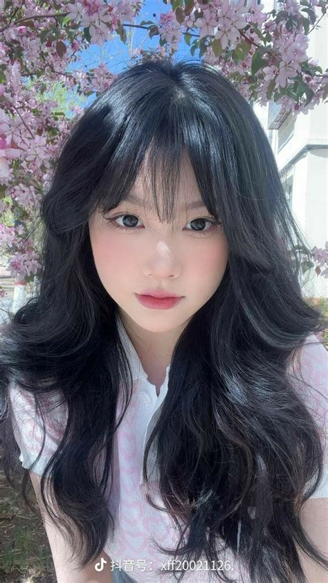 Asian Hair Bangs Curly Asian Hair Korean Bangs Hairstyle Korean Long