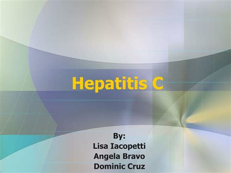 Ppt Hepatitis C Powerpoint Presentation Free Download Id3107381