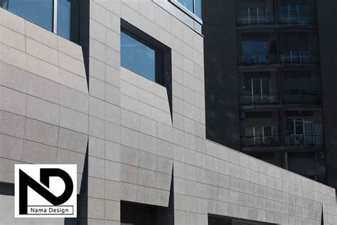 نمای سرامیک ساختمان یک طبقه و دو طبقه نمادیزاین