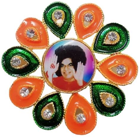 Multicolor Religious Metal Brooch Pin For Blazer Size Round At Rs 12