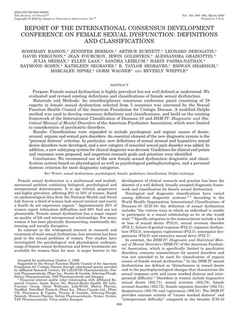 Pdf Report Of The International Consensus Development Conference On