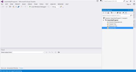 Run Your First Program In Assembly Language Using Visual Studio