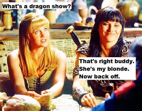 Xena Having Some Fun With The Fandom Either Things