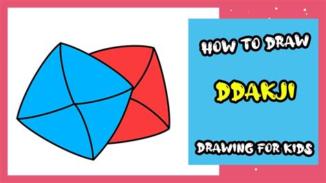 How To Draw Ddakji From Squid Game Easy Step By Step Tutorial Youtube