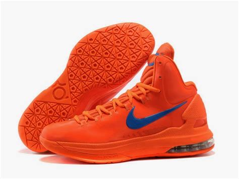 Nike Zoom Kevin Durants Kd V Basketball Shoes Whitebluered On Fashion
