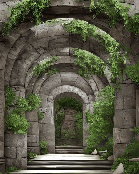 3d Scene The Garden Architecture · Creative Fabrica