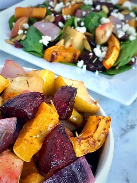 Roasted Autumn Harvest Salad Byte Sized Nutrition