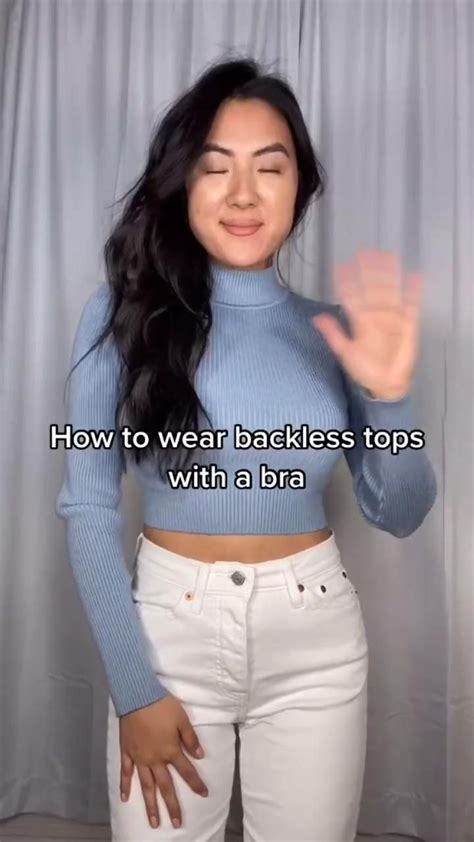 How To Wear Backless Tops With A Bra Diy Clothes Diy Fashion Refashion Clothes