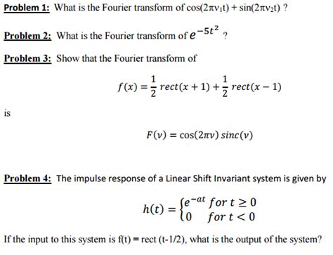 Solved What Is The Fourier Transform Of Cos Pi V T Chegg