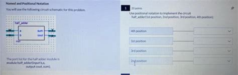 Solved Named And Positional Notation You Will Use The