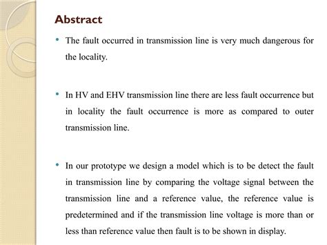 Transmission Line Fault Detection Using Iot Pptx