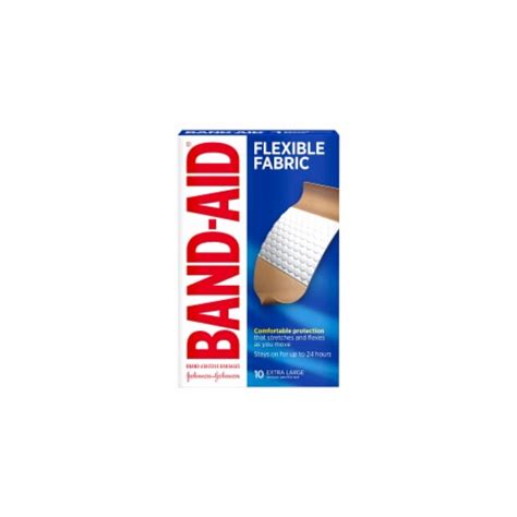 Band Aid Flexible Fabric Extra Large Adhesive Bandages Pack Of 20 20