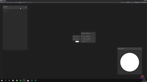 2d Shader Graphs Main Preview Window Doesnt Show Anything Unity