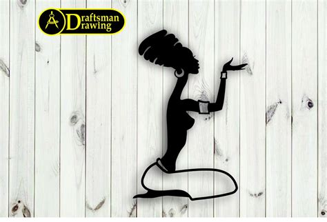 African Woman Wall Art Decor Vector File For Laser Cutting Plasma