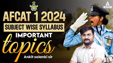 AFCAT 1 2024 Subject Wise Syllabus Important Topics AFCAT Maths Syllabus 2024 By Ankit Sir