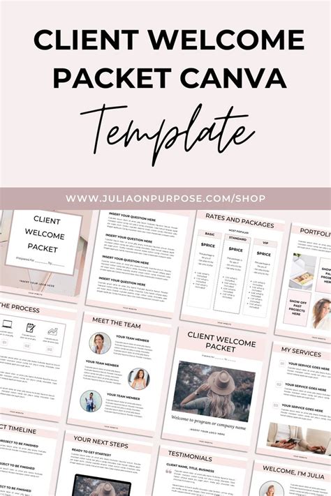 Client Welcome Packet Template Proposal Template Virtual Assistant Welcome Packet Client