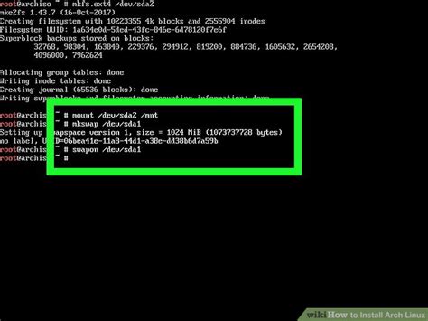 how to install arch linux with pictures wikihow