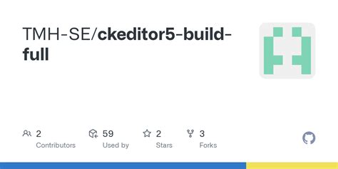 GitHub TMH SE Ckeditor5 Build Full