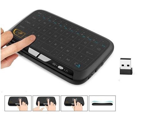 H18 Plus Mini Wireless Keyboard Touchpad Backlit Rechargeable Bd