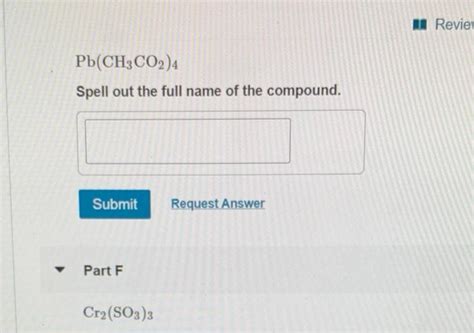 Solved Ag2s203 Spell Out The Full Name Of The Compound