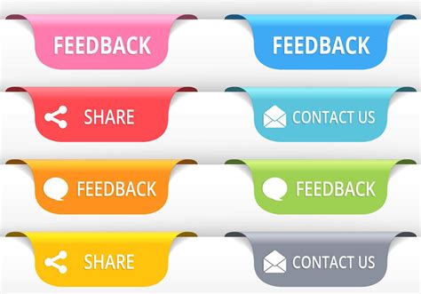 Feedback Tab Button Vectors Vector Art At Vecteezy