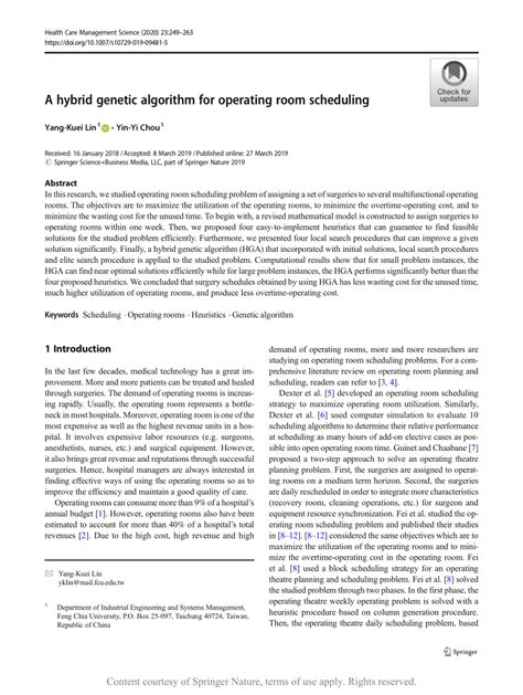 a hybrid genetic algorithm for operating room scheduling