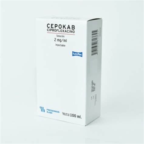 Ciprofloxacino 200mg Sol Inyectable CEPOKAB 200MG 100ML Rajocyn