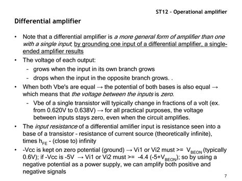 PPT Operational Amplifier PowerPoint Presentation Free Download ID