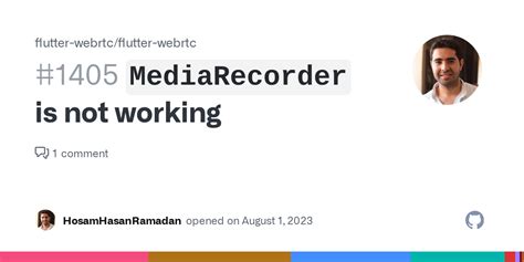MediaRecorder Is Not Working Issue 1405 Flutter Webrtc Flutter