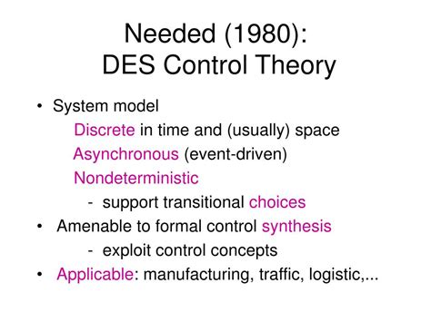 Ppt From Linear Systems To Discrete Event Systems Powerpoint