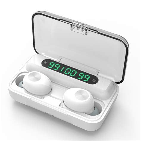 F9 Tws Touch Earphones 3d Stereo Wireless Earbuds With Led Display