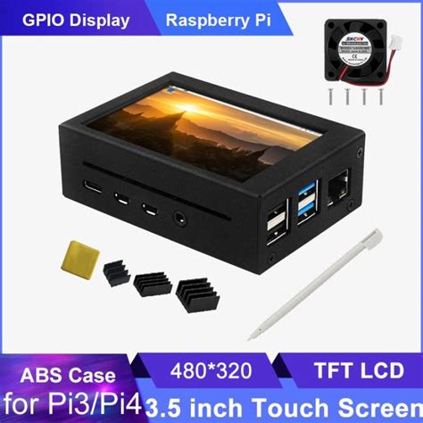 3 5 inch raspberry pi 3 b plus touch screen tft lcd 480 320 gpio
